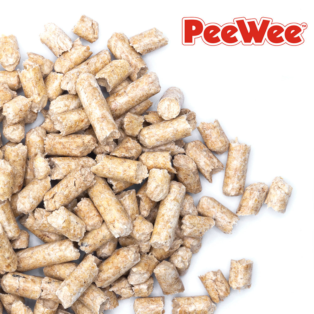 PeeWee Katzenstreu – sparsam, staubarm & geruchsbindend aus Holzpellets ...